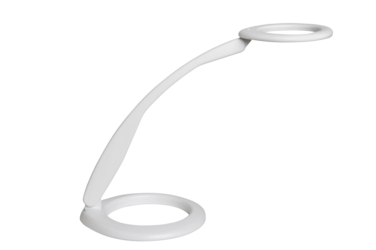 Luxo 360 LED task light with table-desk base, White — LuxoLighting