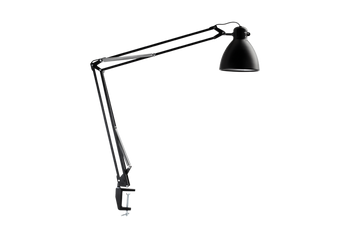 Luxo L-1 LED task light with edge clamp, Black — LuxoLighting