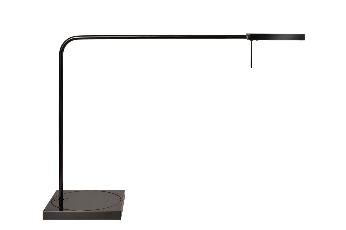 Luxo Ninety LED task light with table-desk base, Metallic Black Gloss ...