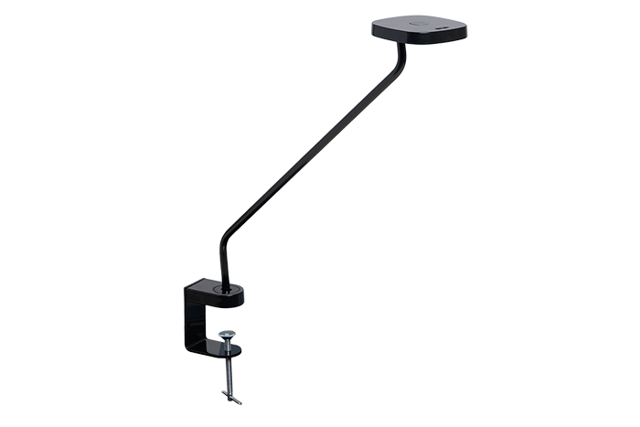 Luxo Trace LED task light with edge clamp, Black — LuxoLighting