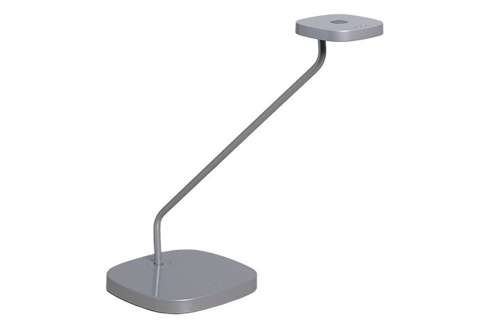Luxo Trace LED task light with table-desk base and USB port, Silver Gr ...